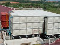 China SMC Fiberglass Water Tank 100m3 GRP Modular 50000L/Hour High Strength for sale
