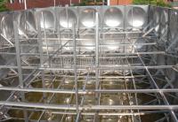 China CE Certified Stainless Steel Water Tank 10000 Litres Welded Panel Construction for sale