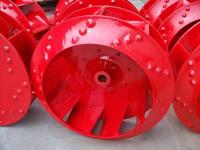 China FRP Backward Impeller Centrifugal Exhaust Fan 2.8A 1.5kw for Industrial Ventilation for sale