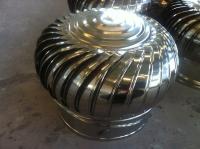 China 400mm Stainless Steel Wind Driven Roof Air Extractor Fan 800-6000 m³/h for sale