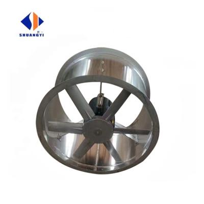 China Industrial Axial Flow Exhaust Fan 760-2900r/min Mounting Feet 100-1200mm Neck Diameter for sale