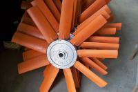 China AC/DC Axial Fan Impellers Blades 100-1200mm Neck Diameter ABS Aluminium FRP Plastic for sale