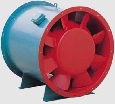 China Industrial Wall Mounted Mixed Flow Exhaust Fan 100mm to 1200mm Neck Diameter 3.4m/s Air Speed for sale