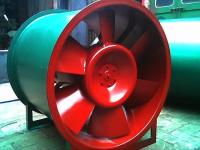 China Industrial Wall Mounted Mixed Flow Exhaust Fan 100mm to 1200mm Neck Diameter 3.4m/s Air Speed for sale