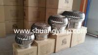 China Stainless Steel Non Power Roof Mounted Air Exhaust Fan 3.4m/s 300mm Inlet Diameter for sale