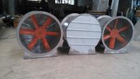 China Industrial Axial Flow Exhaust Fan 380V 760-2900 r/min for Fire Control Ventilation for sale