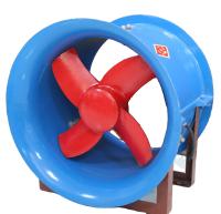 China FRP High Pressure Axial Smoke Exhaust Fan 280mm to 1120mm Dia Plastic Blade for sale