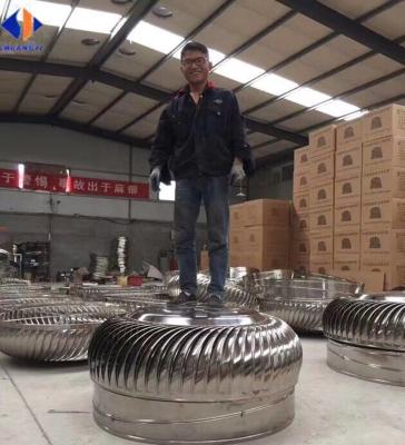 China Stainless Steel 304 Roof Turbine Fan 360mm No Power Motor Custom Voltage for sale