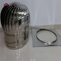 China DC Industrial Roof Ventilation Turbine Fan 420mm 300mm Air Vent Diameter Stainless Steel for sale