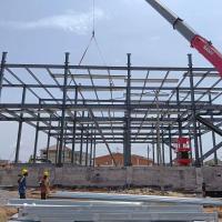 China Robust Steel Building with Weather-Resistant Sandwich Panel Roofing for sale