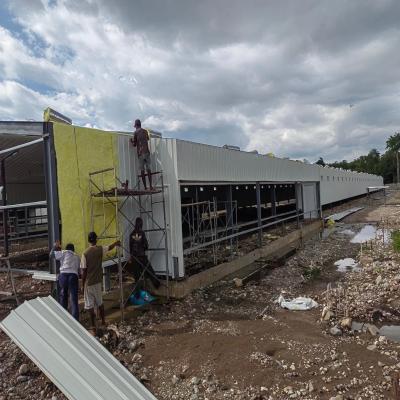 China High-Density Galvanized Steel Frame Ventilated Chicken House for Hot and Humid Regions for sale