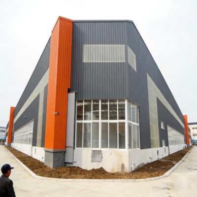 China Durable Steel Structure Workshop Featuring PU Roof Insulation for sale
