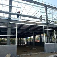 China Spacious Industrial Parks Steel Structure Construction Ideal for Heavy and Light Industries for sale