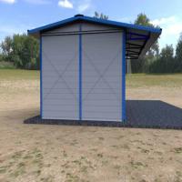 China Warehouse Design and Manufacture of Q235 Steel Roof Insulation with EPS for sale