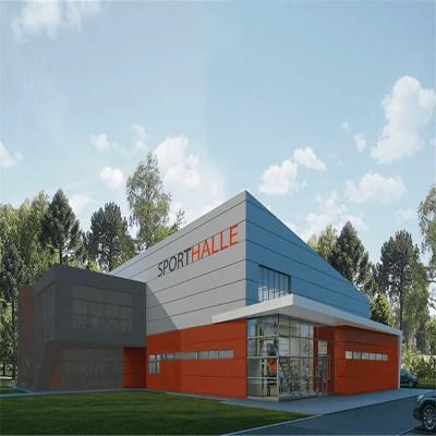 China Commercial Supermarket Steel Structure Building with Long Span Structure and Flexible Layout for sale