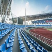 China Large-Span Prefabricated Steel Structure Stadium Construction with Modular Aluminum Grandstand Seating for sale