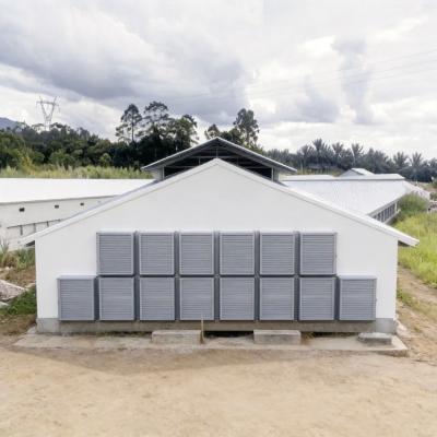 China Premium Steel Poultry House with Durable Weatherproof Roof for sale