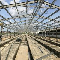 China Insulated Steel Structure Chicken House Equipped with Broiler Floor Feeding Lines for sale