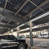 China Innovative Multi-Level Steel Parking Shed with Rock Wool Insulation for sale