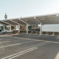 China Galvanized Steel Structure Carport Shelter for Commercial Parking Area for sale