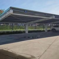 China Custom Steel Parking Canopy with Strong Wind Resistant Frame for sale