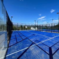 China Large Span Steel Padel Tennis Court Hall Designed for Professional Recreational Play for sale