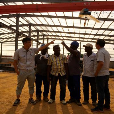 China Premium Insulated Light Steel Workshop with Rock Wool for sale