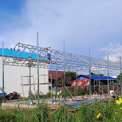 China High Efficiency Steel Structure Juice Factory with Partial Mezzanine and Natural Lighting for sale