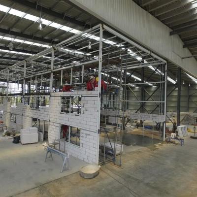 China Tubular Steel Frame Mineral Water Factory with Glass Wool Insulation Panels System for sale