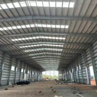 China Modular Steel Frame Mineral Water Factory with Daylight Roof Panels in Africa for sale