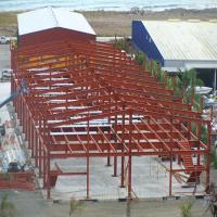 China Modular Steel Frame Mineral Water Factory with Daylight Roof Panels in Africa for sale
