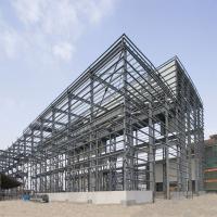 China Steel Frame Lightweight Mineral Water Workshop with Composite Wall Panels for sale