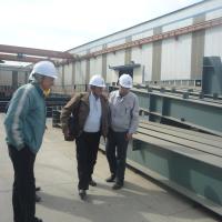 China Large Span Frame Mineral Water Steel Workshop with Glass Wool Roofing System for sale