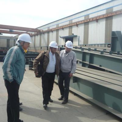 China Large Span Frame Mineral Water Steel Workshop with Glass Wool Roofing System for sale