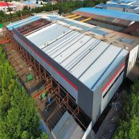 China High Strength Steel Frame Mineral Water Factory with Skylight Ventilation System Design for sale
