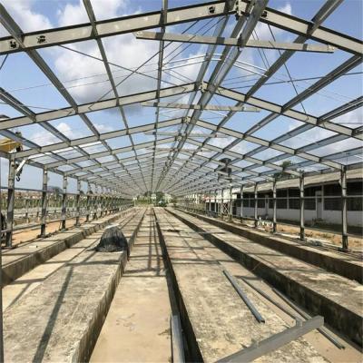 China Galvanized Sandwich Panel Portal Frame Building with High-Quality Roof for sale