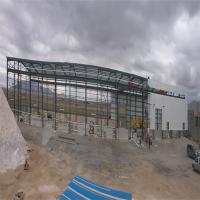 China Premium Q355 Steel Warehouse with Insulated Fiberglass Roof for sale