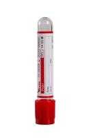 China Plastic Vacuum Blood Collection Tubes With Stopper Clot Activator Red Top Tube No Additive for sale