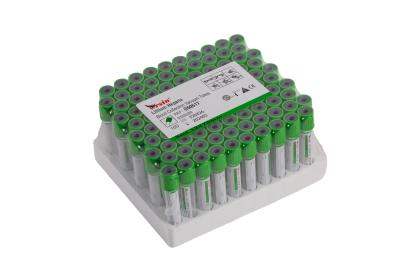 China Vacuum Heparin Tube Blood Test Green Top Blood Tube for sale