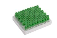 China Micro Spray 75mm Green Blood Tubes ISO Green Plasma Separator Tube for sale