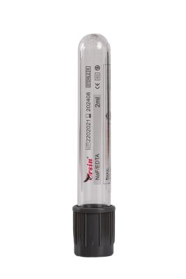 China 0.5ml 1ml Glucose Tube Black Sodium Fluoride Anticoagulant Tube For Glucose for sale