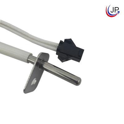 China Glass Fiber Silicone Wire NTC Stainless Steel Temperature Probe For Induction Cooker And Electric Oven for sale