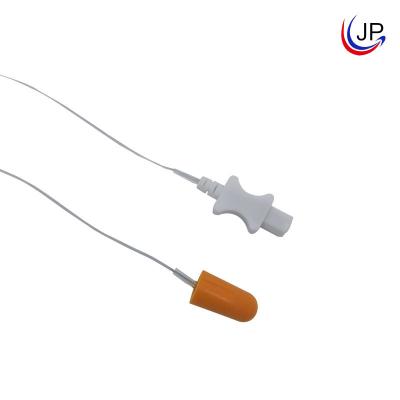 China Disposable Orange Ear Canal Type 2.252k Thermistor Temperature Sensor for sale