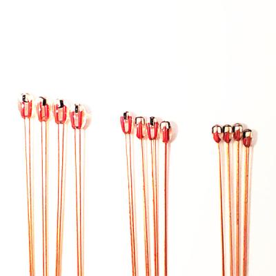 China Glass Coating Ntc Thermistor Sensor For Car And Refrigerator 10kohm 3435K 1% for sale