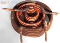 China Copper Copper Nickel Finned Tube Coil Refrigeration Condenser Evaporator with 11 FPI and 18mm Root Diameter for sale