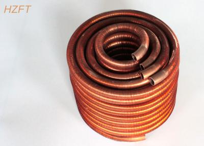 China Integral Water Heater Finned Coil Heat Exchangers with 11 Fins Per Inch and 180mm Root Diameter for sale
