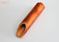 China Low Thermal Resistance Copper Finned Tube 0-12mm Fin Height 5-26 FPI for Automotive Heat Exchangers for sale