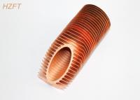 China Extruded Finned Copper Tube 5-26 FPI 0.7-2mm Wall for Residential Boiler Heat Exchange for sale
