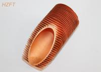 China Vibration Resistant Copper Finned Tube for Industrial Boilers 0.3-0.5mm Fin Thickness 5-26 FPI for sale