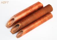 China Integral Copper Spiral Finned Tube 5-26 FPI 0.7-2mm Wall for Heat Exchanger Bending and Coiling for sale